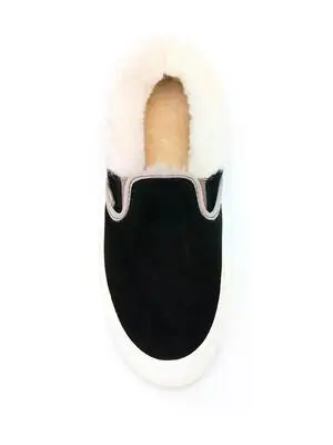 VANS Shearling Trim Slip-on Sneakers