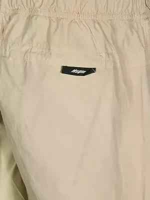 MSGM Belted Cotton Shorts - Neutrals