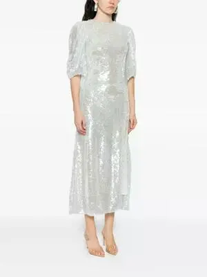ROBERTA EINER Sequin Embellished Midi Dress