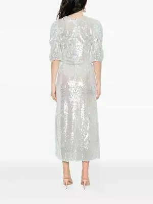 ROBERTA EINER Sequin Embellished Midi Dress