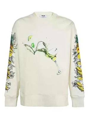 MSGM Graphic-print Sweatshirt