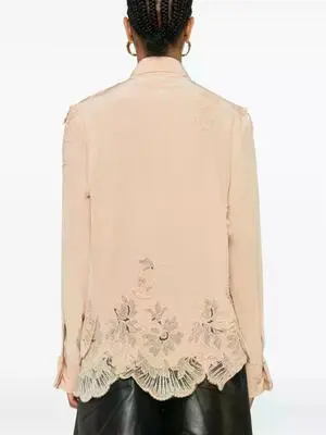 Ermanno Scervino Floral Lace-embellished Shirt