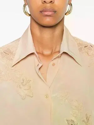 Ermanno Scervino Floral Lace-embellished Shirt