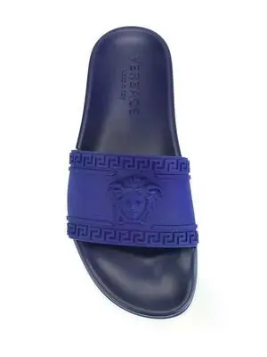 Versace Medusa Pool Slides - Blue