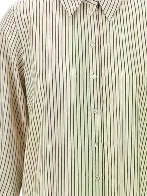 Marella Striped Long-sleeve Shirt - Neutrals