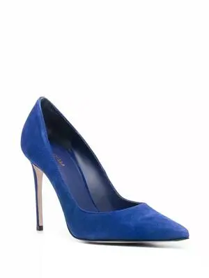 LE SILLA 100mm Suede Pointed Toe Pumps