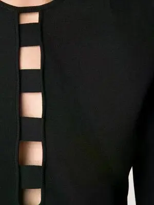 David Koma Paneled Cut Out Top