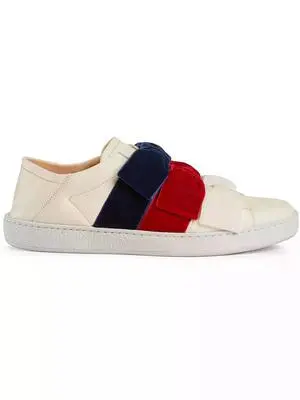 Gucci Ace Slip-on Sneakers With Bow Detailing