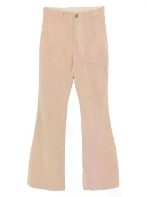 MAISON JEJIA Ribbed Flared Trousers