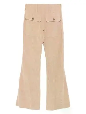 MAISON JEJIA Ribbed Flared Trousers