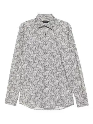 Karl Lagerfeld Floral-print Shirt - Grey