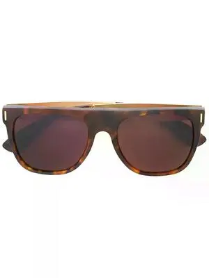 Retrosuperfuture Gold Tone Eyewear For Women