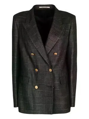 Tagliatore Check Double-breasted Blazer