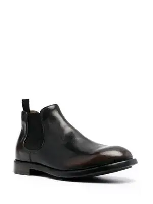 Officine Creative Temple 008 Leather Chelsea Boots - Black