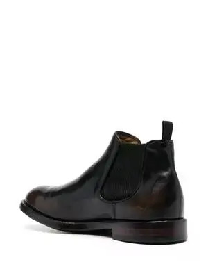Officine Creative Temple 008 Leather Chelsea Boots - Black