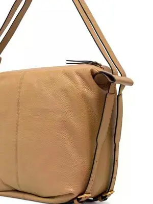 GIANNI CHIARINI Leather Tote Bag With Buckle Fastening