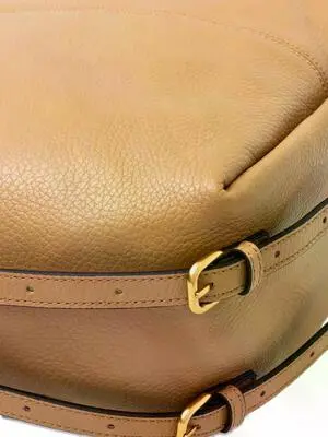 GIANNI CHIARINI Leather Tote Bag With Buckle Fastening