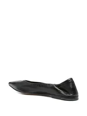 POMME D´OR Pointed-toe Leather Ballet Flats