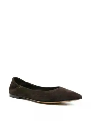 POMME D´OR Pointed-toe Suede Ballet Flats