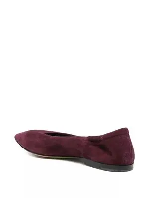 POMME D´OR Pointed-toe Suede Ballet Flats