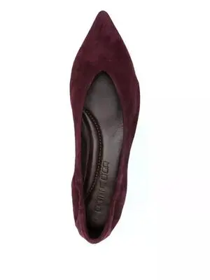 POMME D´OR Pointed-toe Suede Ballet Flats