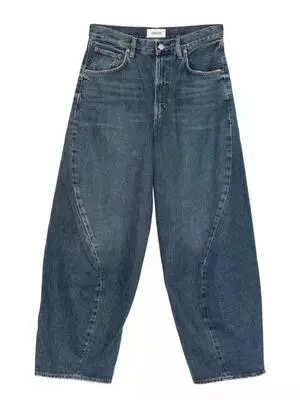 AGOLDE Paneled Regenerative-cotton Jeans - Blue