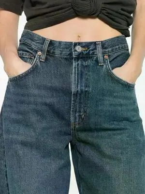 AGOLDE Paneled Regenerative-cotton Jeans - Blue