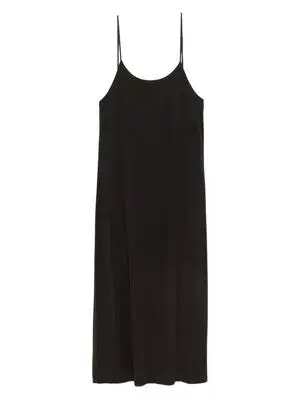 UMA WANG Spaghetti-strap Maxi Dress - Brown