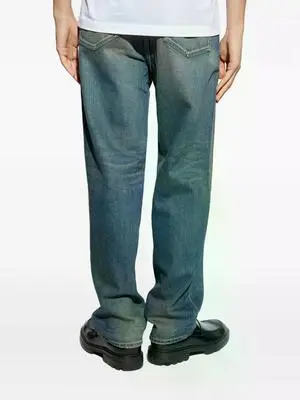 Versace Logo-plaque Cotton Jeans