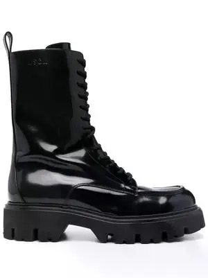 MSGM Lace-up Ankle Boots