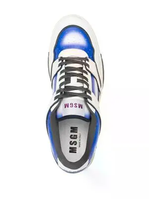 MSGM Calf Leather Sneakers