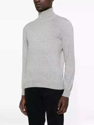 GRAN SASSO Turtleneck Cashmere Sweater - Grey