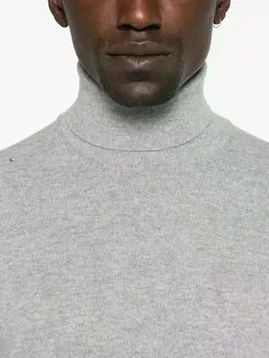 GRAN SASSO Turtleneck Cashmere Sweater - Grey