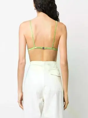 NUE Rhinestone Embellished Triangle Bra Top