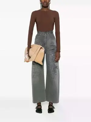 MAISON MARGIELA Distressed Wide Leg Jeans