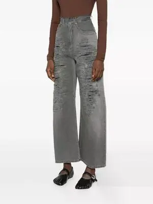 MAISON MARGIELA Distressed Wide Leg Jeans