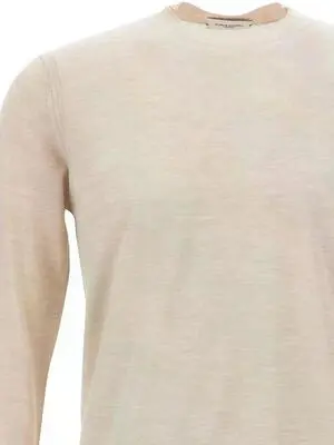 PAOLO PECORA Ribbed-cuff Crew-neck Sweater
