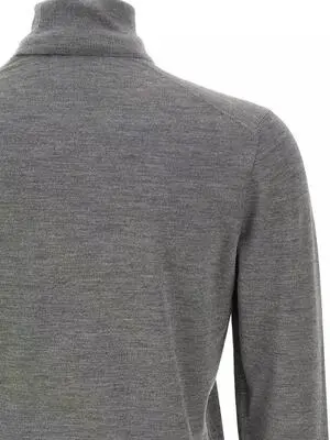 GRAN SASSO Turtleneck Ribbed Sweater - Grey