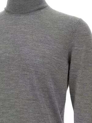 GRAN SASSO Turtleneck Ribbed Sweater - Grey