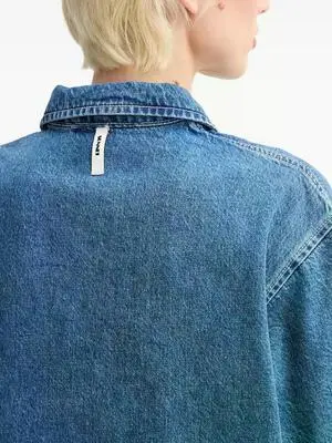 Sunnei Half-zip Denim Top