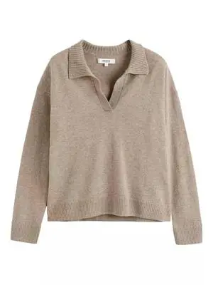 Chinti & Parker Polo-collar Fine Knit Sweater