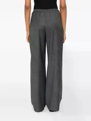 Loulou De Saison Wool Drawstring Trousers - Grey
