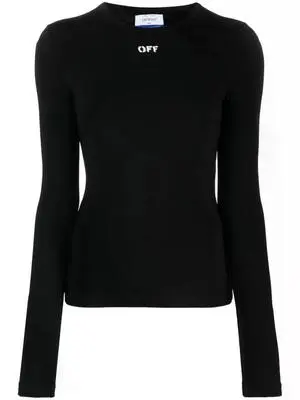 Off-White Stretch-jersey Top