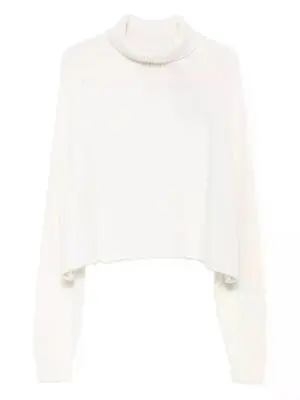 LISA YANG Turtleneck Cropped Sweater
