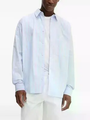 WON HUNDRED Stripe-pattern Shirt - Blue