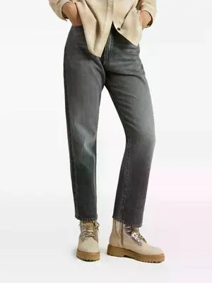 Woolrich Lace-up Combat Boots With Metallic Panelling