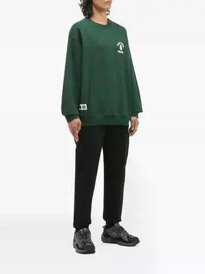 FINGERCROXX Logo-patch Cuffed Joggers - Black