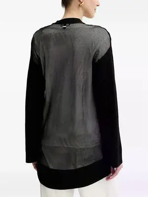 Armani Exchange Wide-hem Long-sleeve Cardigan
