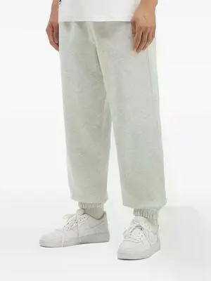 FINGERCROXX Logo-patch Cuffed Sweatpants - Grey