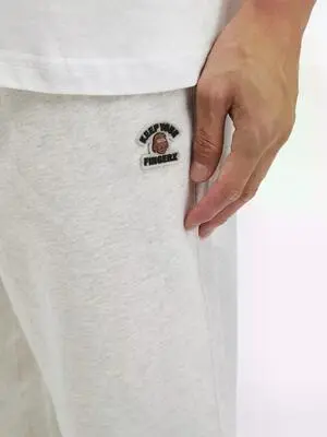 FINGERCROXX Logo-patch Cuffed Sweatpants - Grey